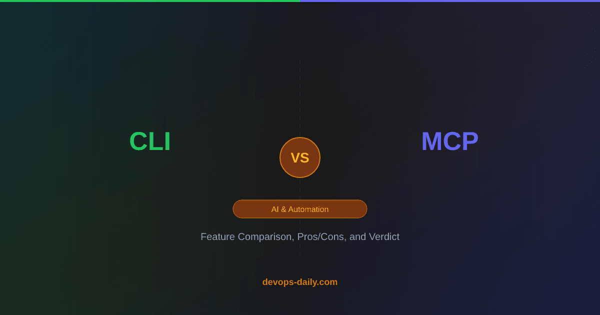 CLI vs MCP: Feature Comparison, Pros/Cons, and Verdict