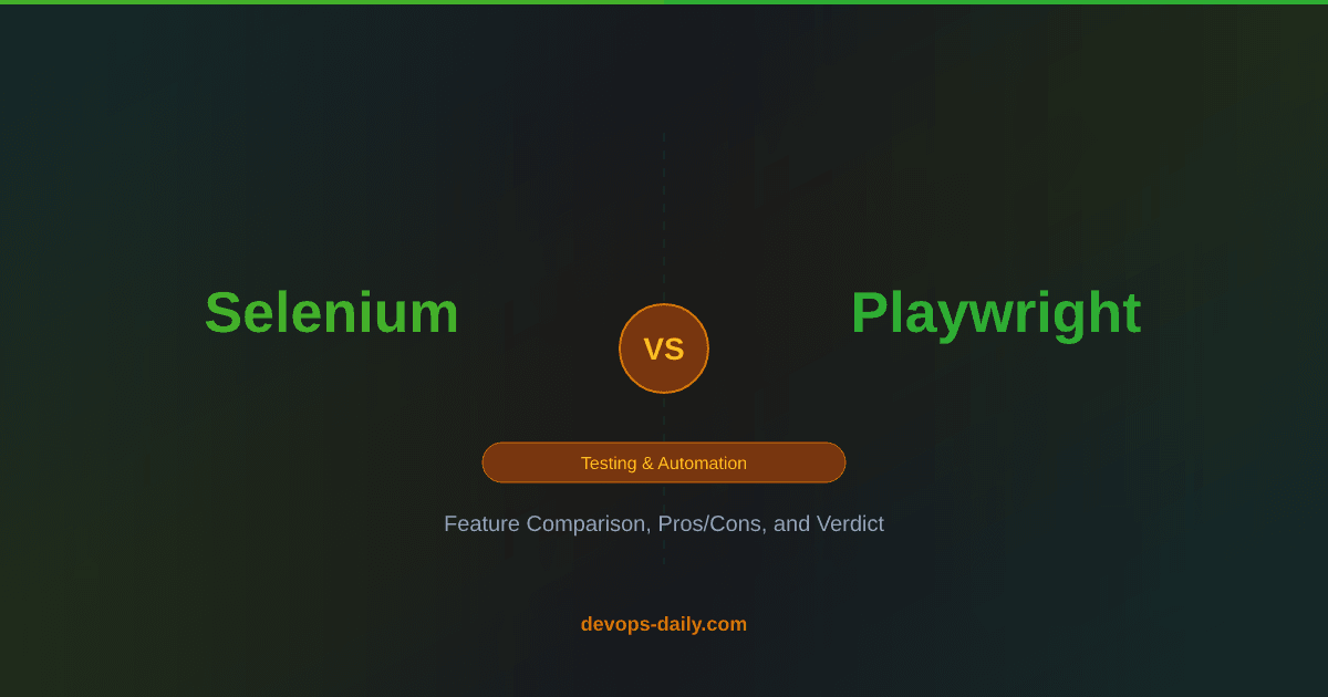 Selenium vs Playwright: Feature Comparison, Pros/Cons, and Verdict