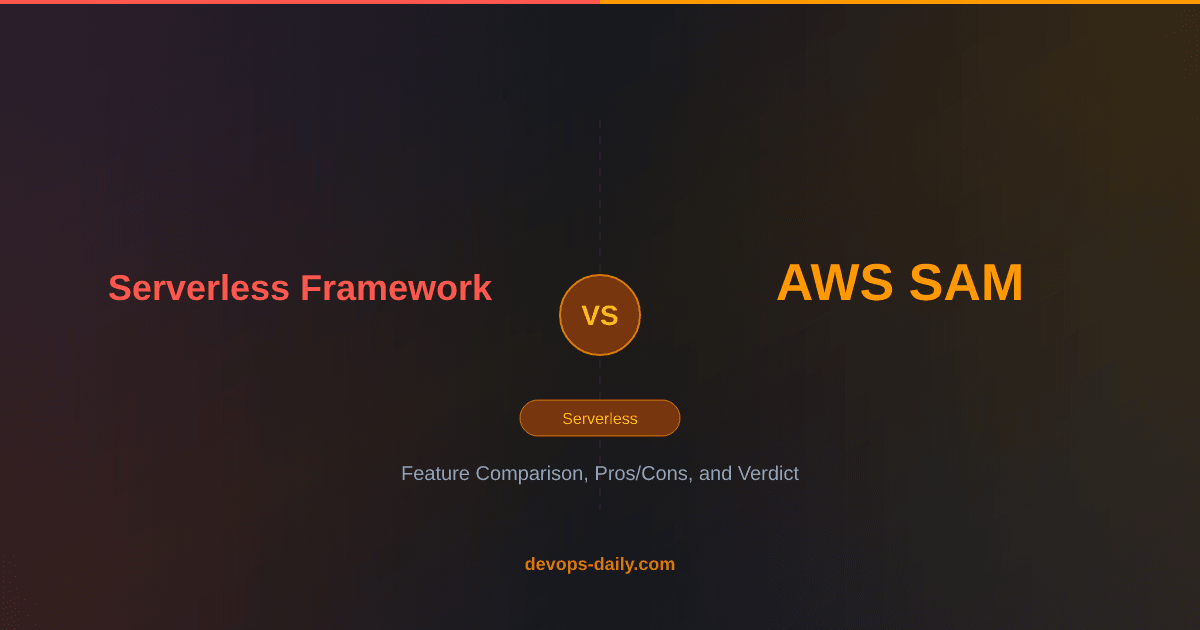 Serverless Framework vs AWS SAM: Feature Comparison, Pros/Cons, and Verdict