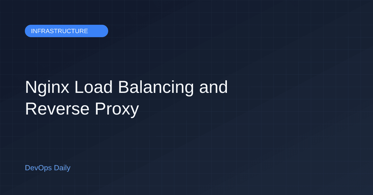 Nginx Load Balancing and Reverse Proxy - DevOps Exercise
