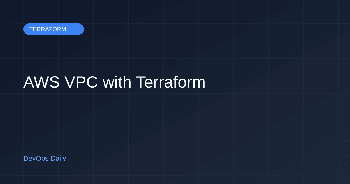 AWS VPC with Terraform - DevOps Exercise