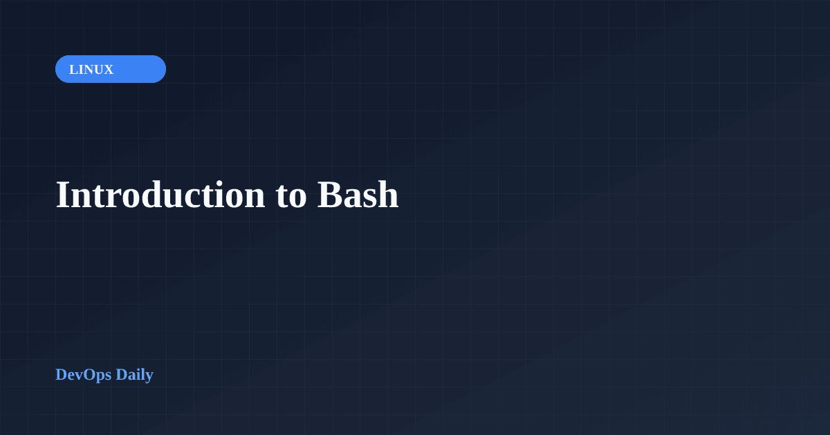 Control Structures Introduction To Bash Devops Daily