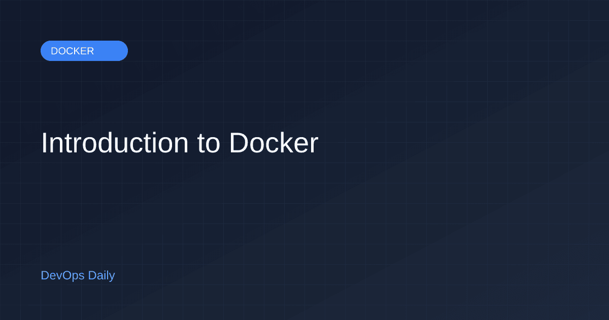 Installing Docker - Introduction to Docker | DevOps Daily