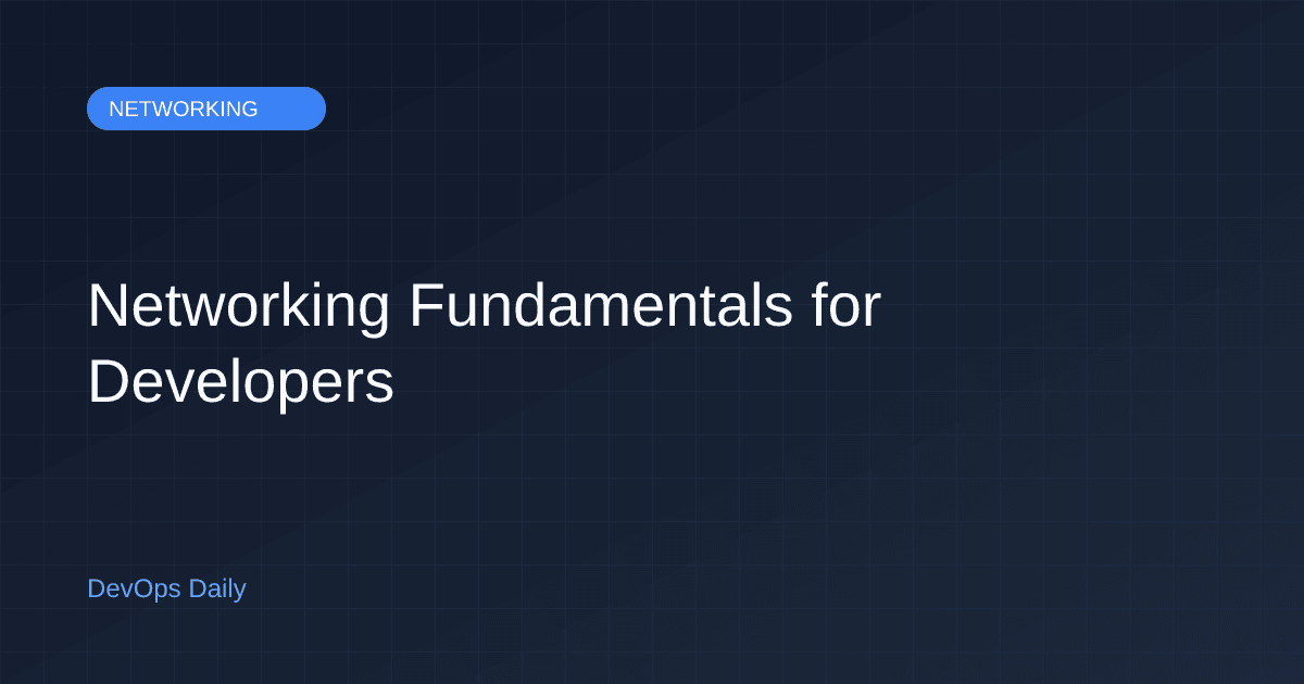 Network Monitoring and Troubleshooting - Networking Fundamentals for Developers | DevOps Daily